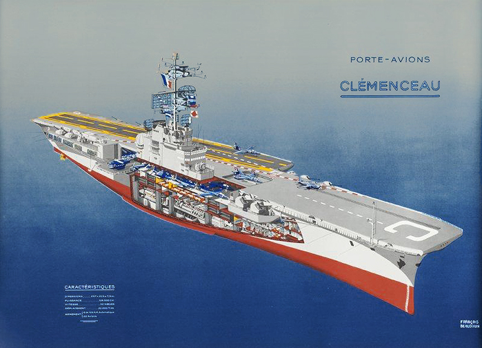 French Aircraft Carrier Clemenceau